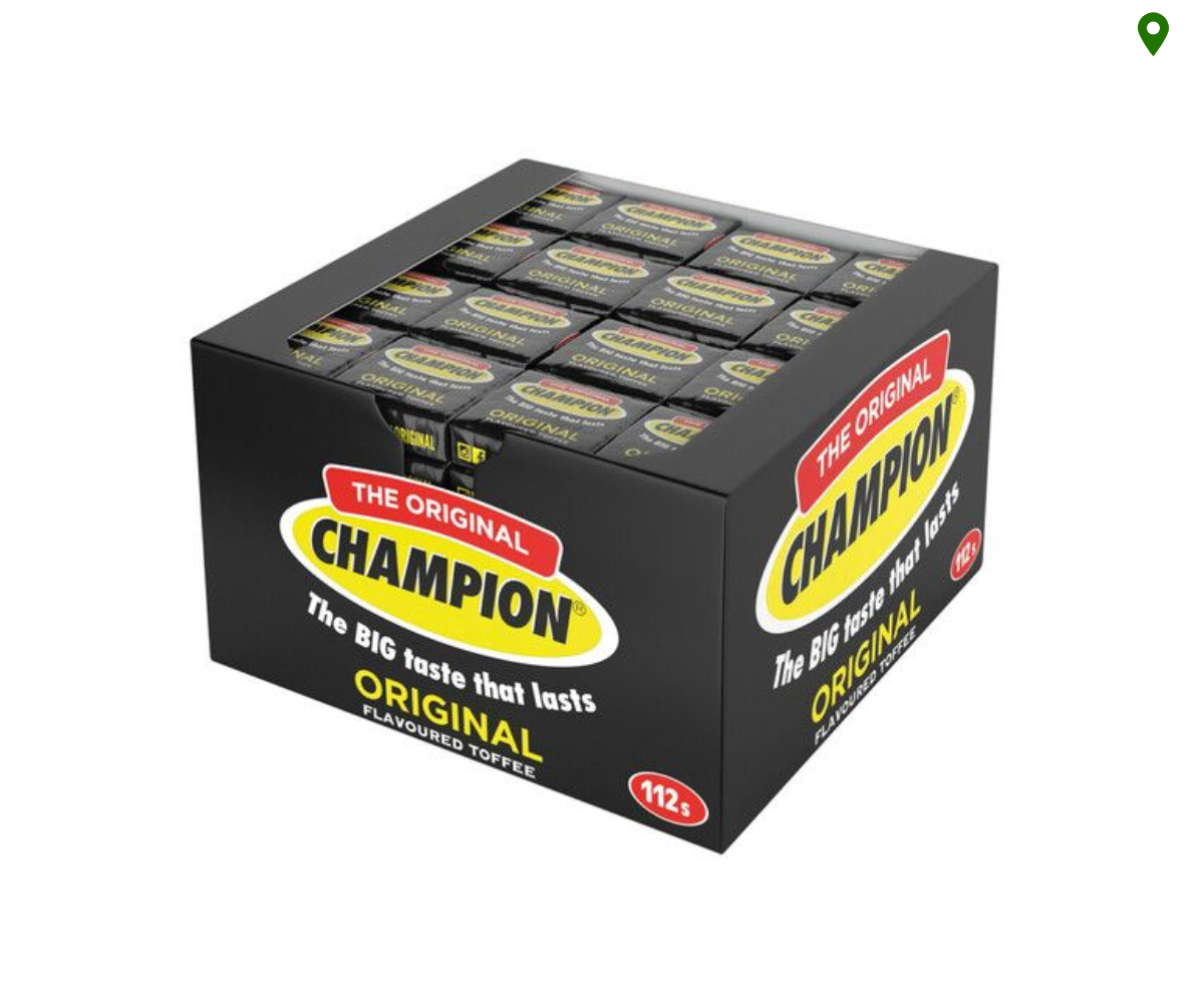 Champion Original Flavour Toffees (1 Box of 112's) 🍫 | Musafir Store